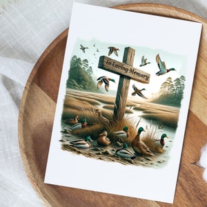 Duck Hunting Memorial PNG: in Loving Memory Sublimation (digital ...