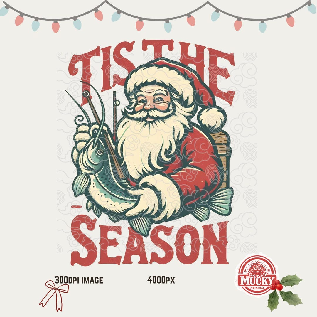 Catfish Christmas Png, Christmas Fishing Shirt Png | Funny Christmas ...