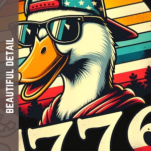 Duck 4th July Png Party Like Its 1776 Png Boys 4th July Design Kids ...