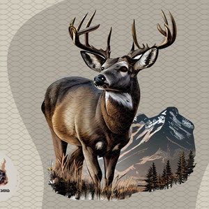 Whitetail Buck Sublimate Deer Sublimation Design Buck Transparent ...