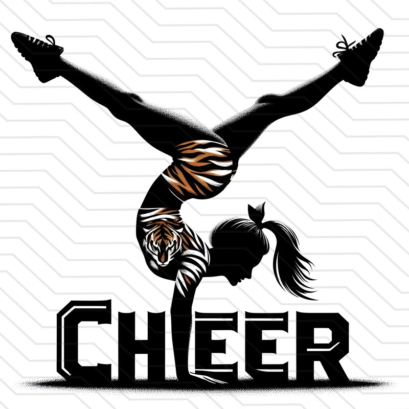 Tiger Cheer Svg - Etsy