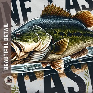 Bass Fishing PNG Fishing Sublimation Design Bass Fishing Tumbler Wrap ...