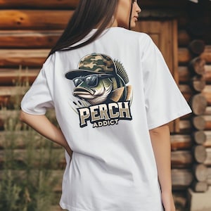 Perch Addict Png Funny Perch Fishing Sublimation Design Digital ...