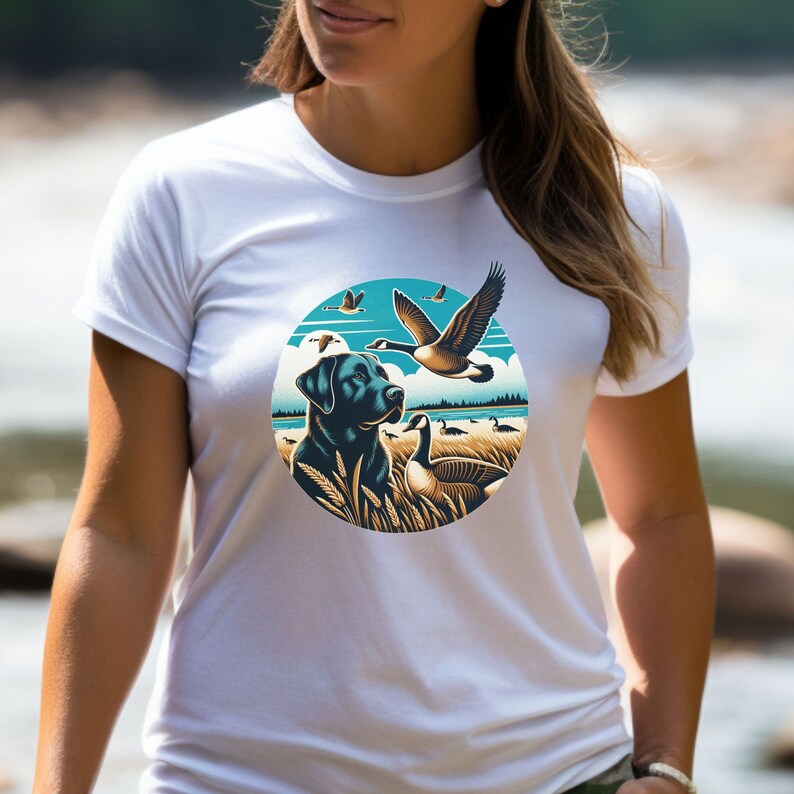 Black Lab Goose Hunt PNG | Gun Dog Sublimation (digital Print) - Etsy