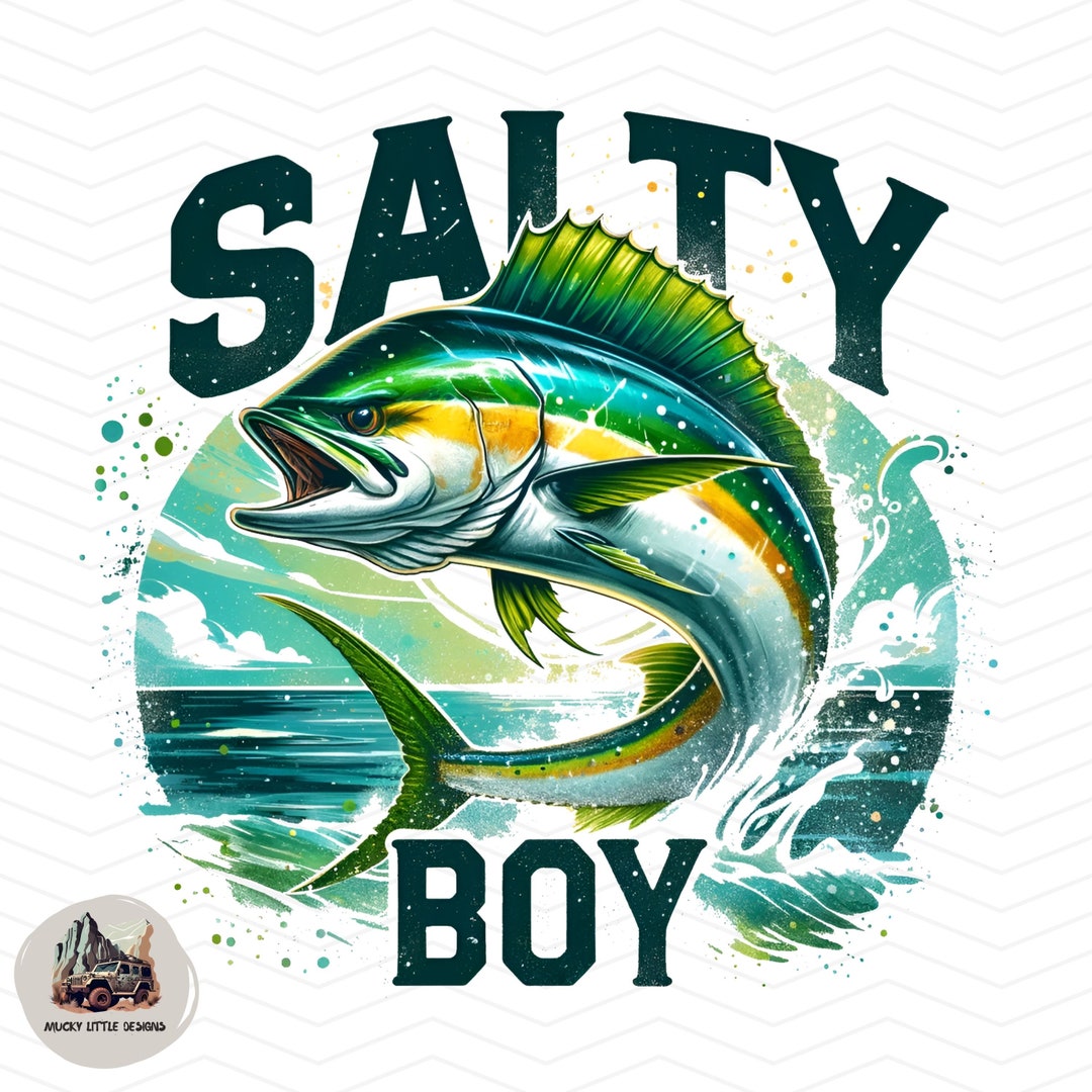 Salty Boy PNG | Red Mahi Mahi Png Dorado Png Sublimation Design Dolphin ...
