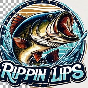Bass Fishing 'ripping Lips' PNG: Funny Fishing Sublimation (digital ...