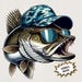 Walleye Fish PNG: Camo Baseball Cap, Fishing Design (digital Download ...