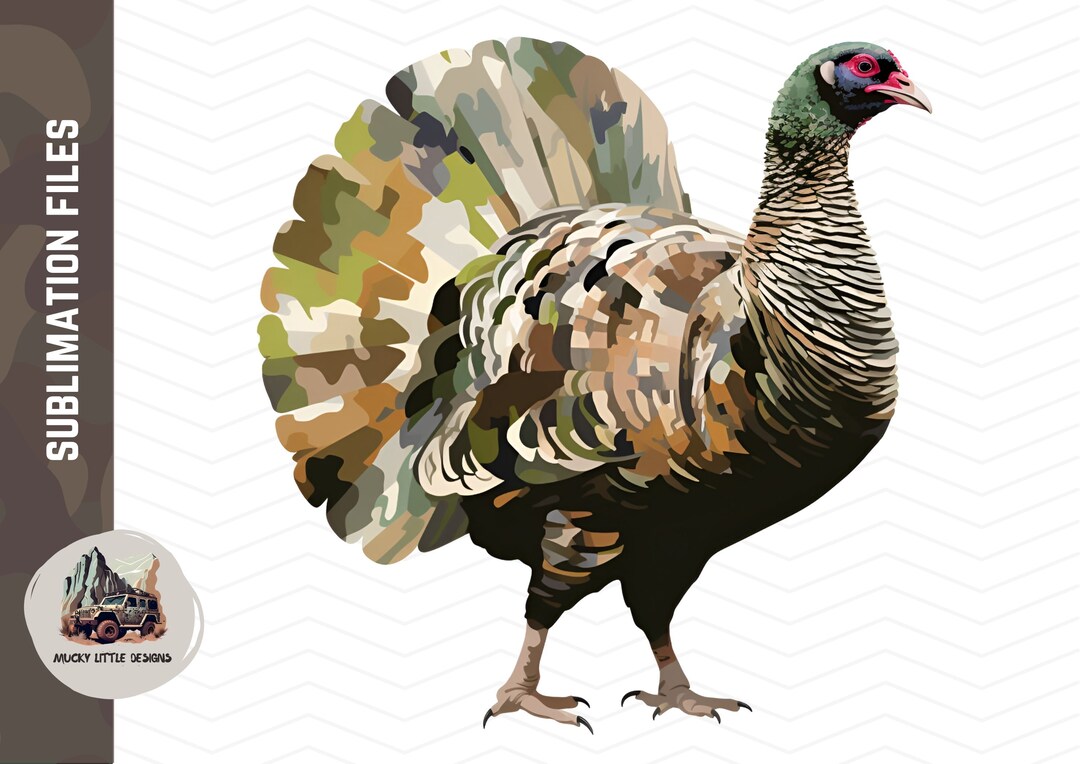 Camo Turkey Png Turkey Hunting Dtf Turkey Hunt Sublimation Design Shirt ...