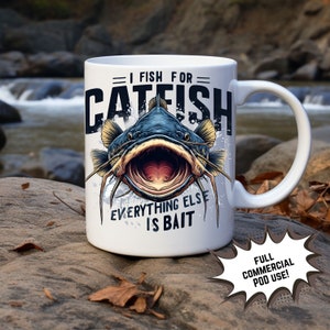 Funny Catfish Fishing PNG: Sublimation Design (digital Download) - Etsy