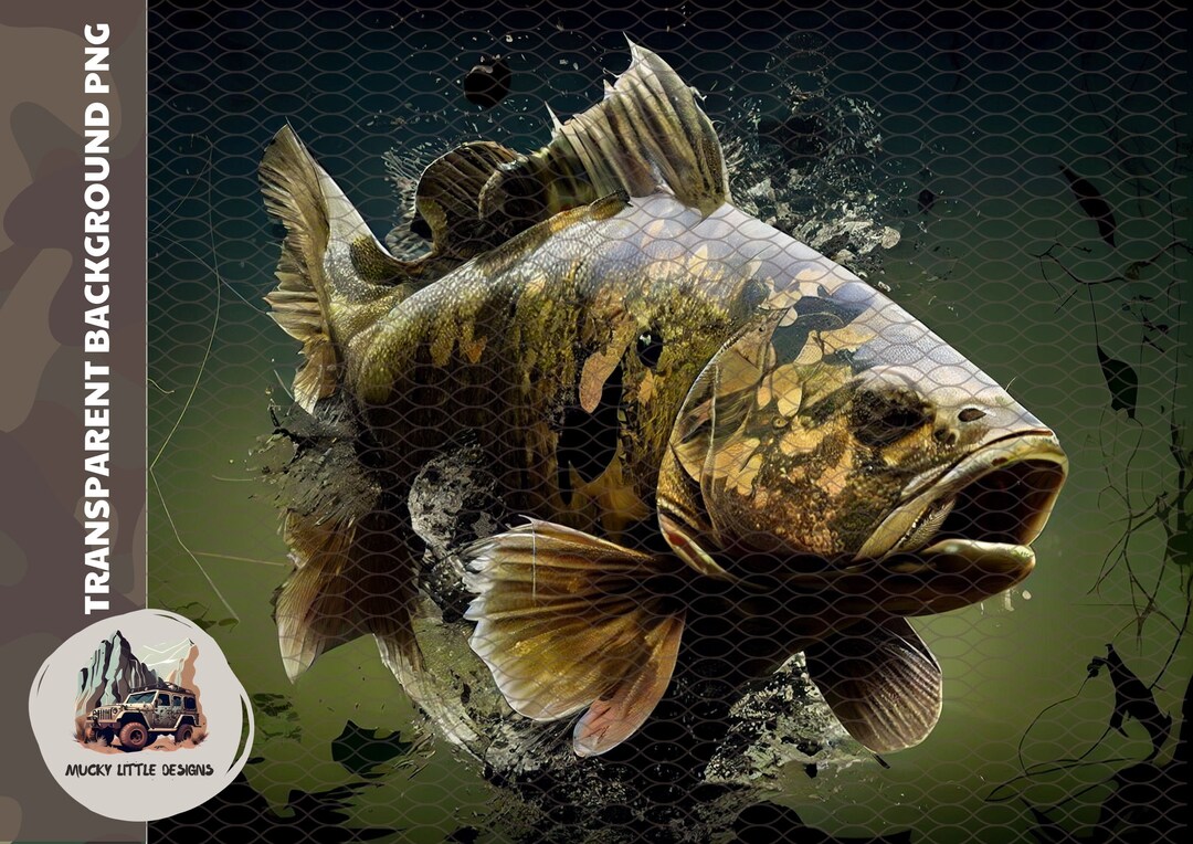 Carp Fishing Sublimation Tumbler Design Download PNG Straight Wrap ...