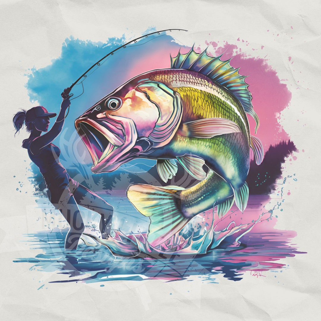 Girl Fishing Sublimation Design | Women Fish Too Png | Reel Girls Fish ...