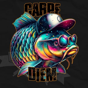 Carp Fishing Png Common Carp Sublimation Design Neon Carp Shirt ...