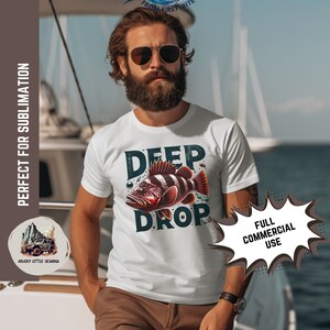 Deep Drop PNG Rockfish Png Red Fish Png Sublimation Design Transparent ...