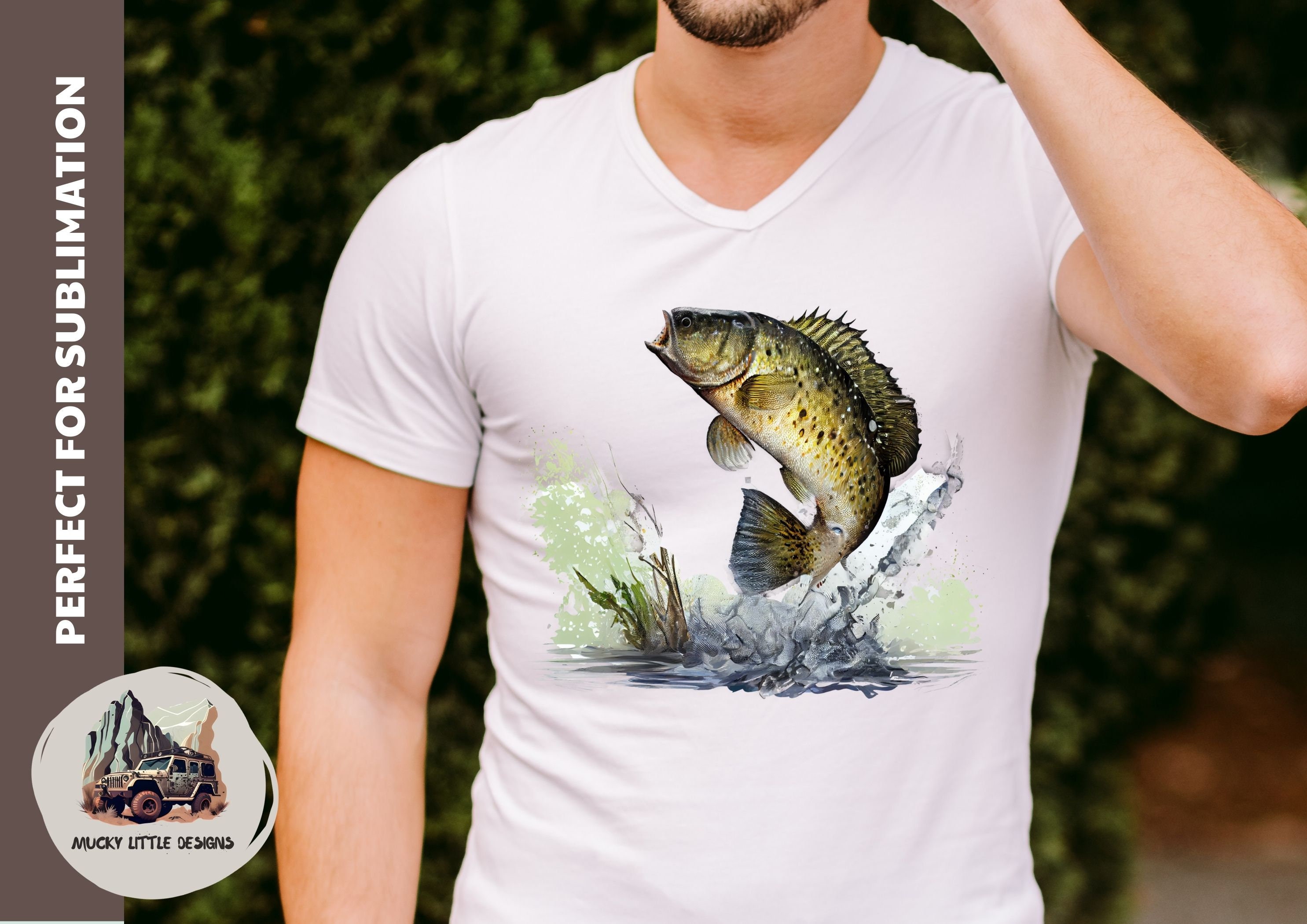 Crappie Png Fishing Png Jumping Sublimation Design Transparent - Etsy