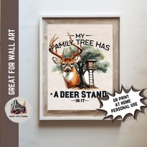 Deer Family Tree PNG: Hunting Sublimation Design (digital Download) - Etsy