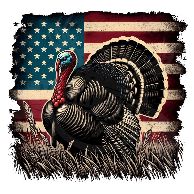 Wild Turkey Flag Svg - Etsy
