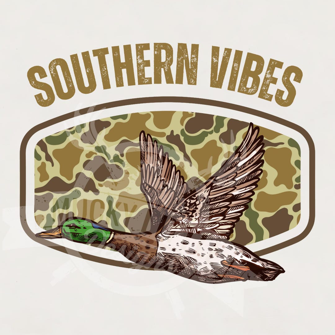 Southern Vibes Png | Camo Hunting Sublimation | Camo Duck Hunt Png ...