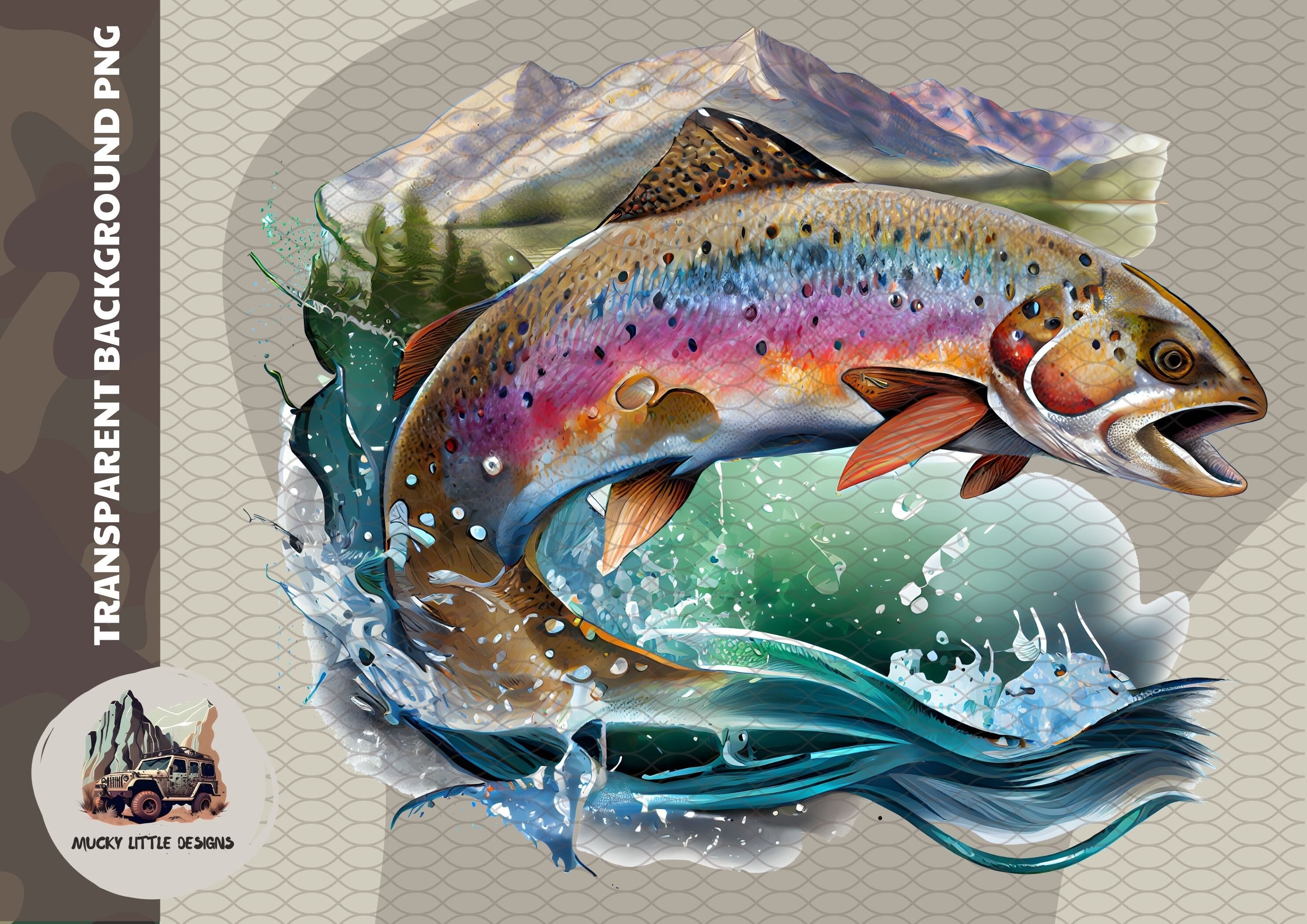 Trout Png Trout Fishing Sublimation Designs for Shirts Design - Etsy Canada