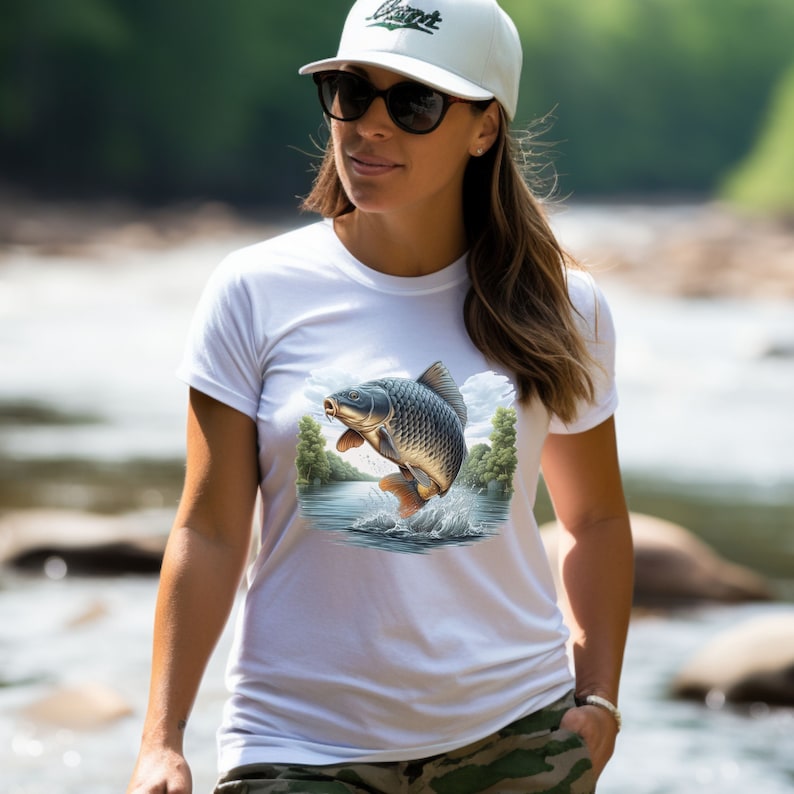 Jumping Carp PNG: Watercolor Fishing Art (digital Download) - Etsy