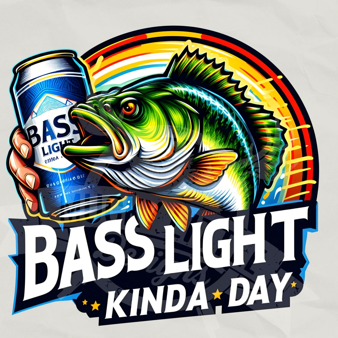 Beer and Fishing Png | Funny Bass Fishing Sublimation Design Digital ...