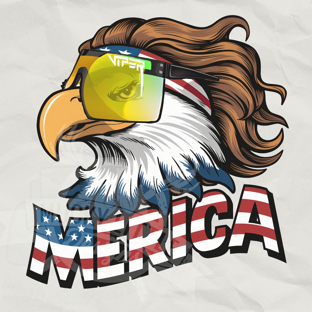 Merica Mullet PNG Png, Independence Day Sublimation, Sublimation ...
