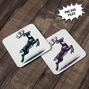 White Tailed Deer Jumping Svg, Buck SVG, Detailed Deer Svg, Whitetail ...