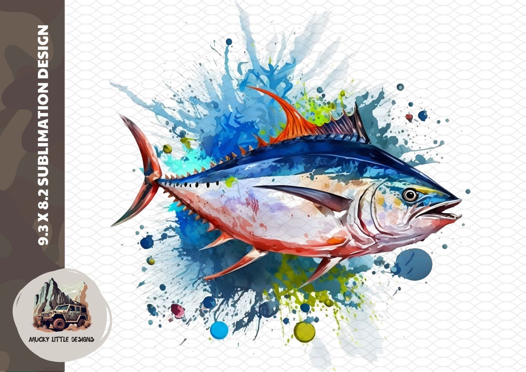 Tuna Png Tuna Sublimation Design Tuna Tumbler Wrap Png Transparent ...