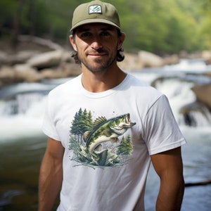 Lake Jumping Camo Bass Fish Png | Bass Fishing Sublimation Design Camo ...