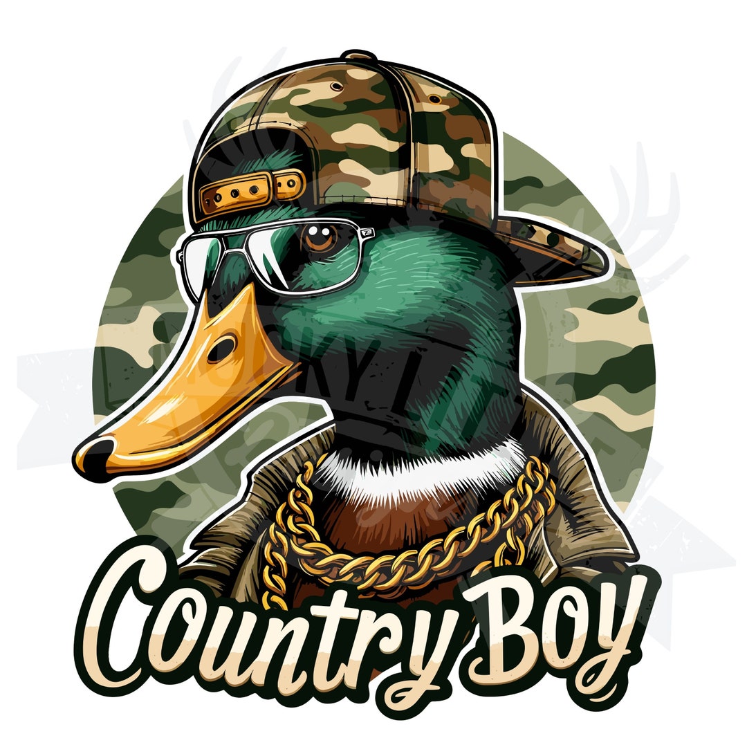 Country Boy Png | Drake Mallard Duck Png | Hunting Dog Shirt Png | Boy ...