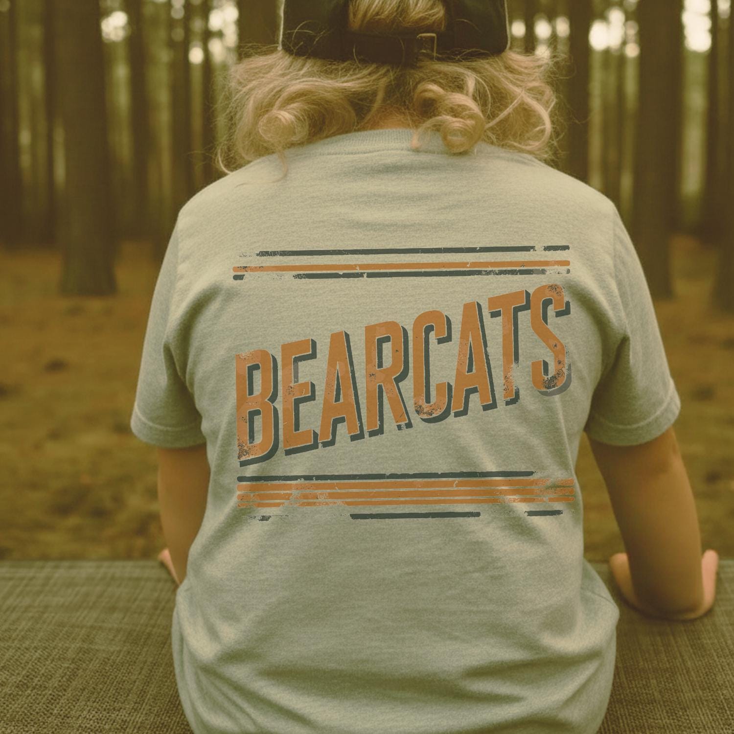 Retro Bearcats Logo PNG: T-shirt Sublimation Design (digital Download ...