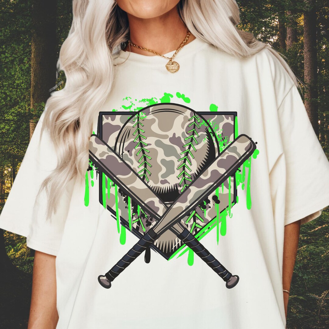Baseball Drip Png | Camo Baseball Design, Boys Baseball Shirt Png, Neon ...