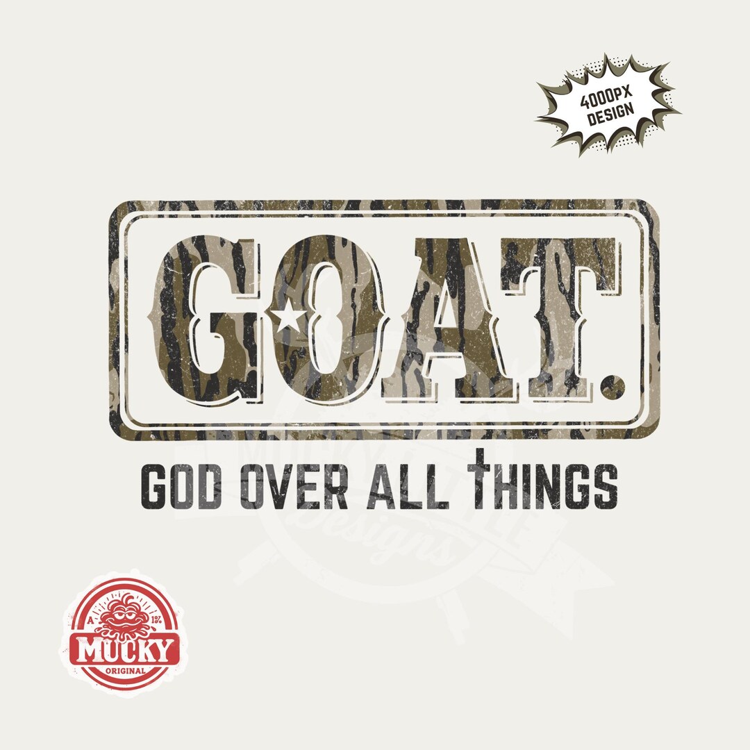 Vintage Western Goat PNG: Camo Religious Design (digital Download - Etsy