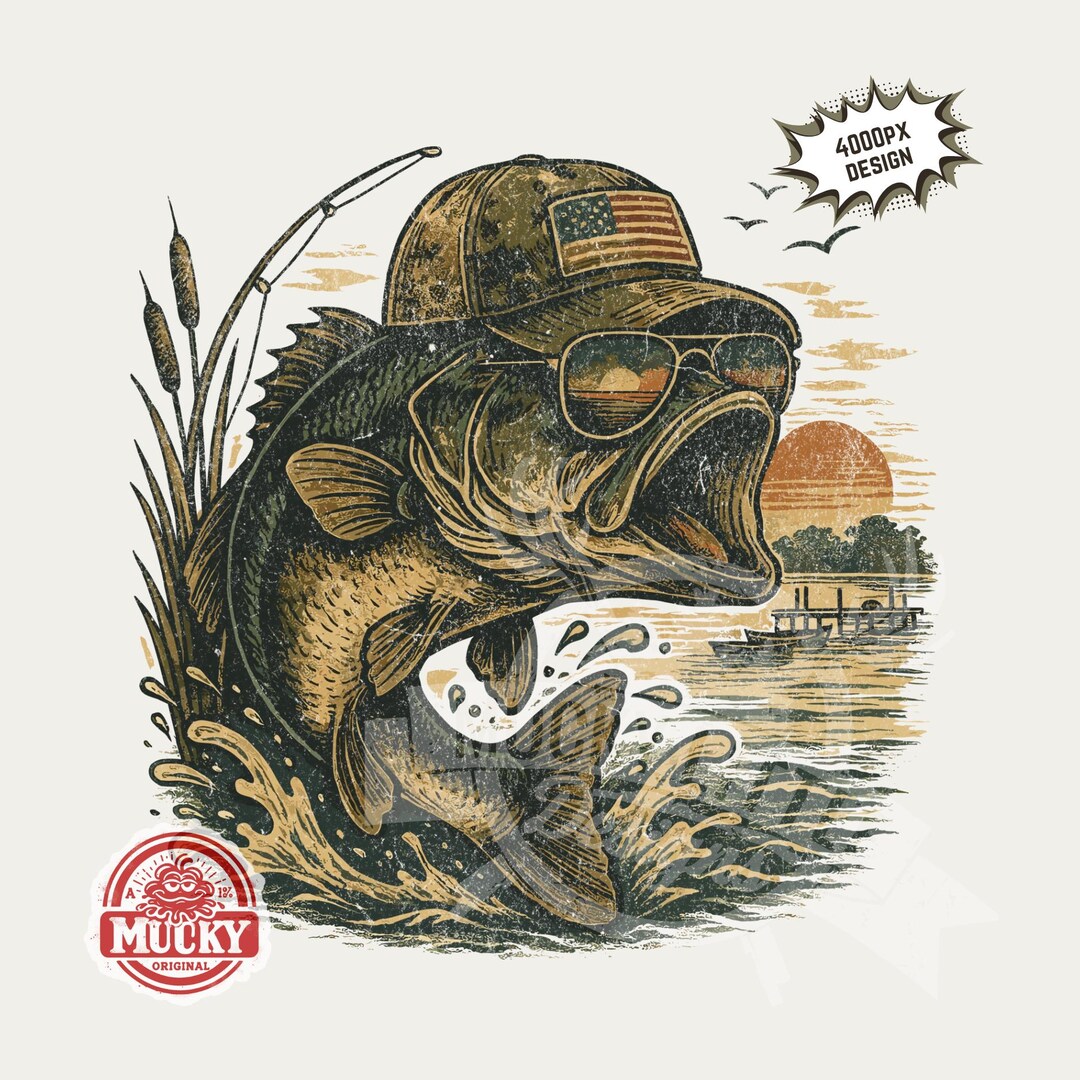 Jumping Bass Png, Bass Fishing Png | Jumping Bass Sublimation Design ...