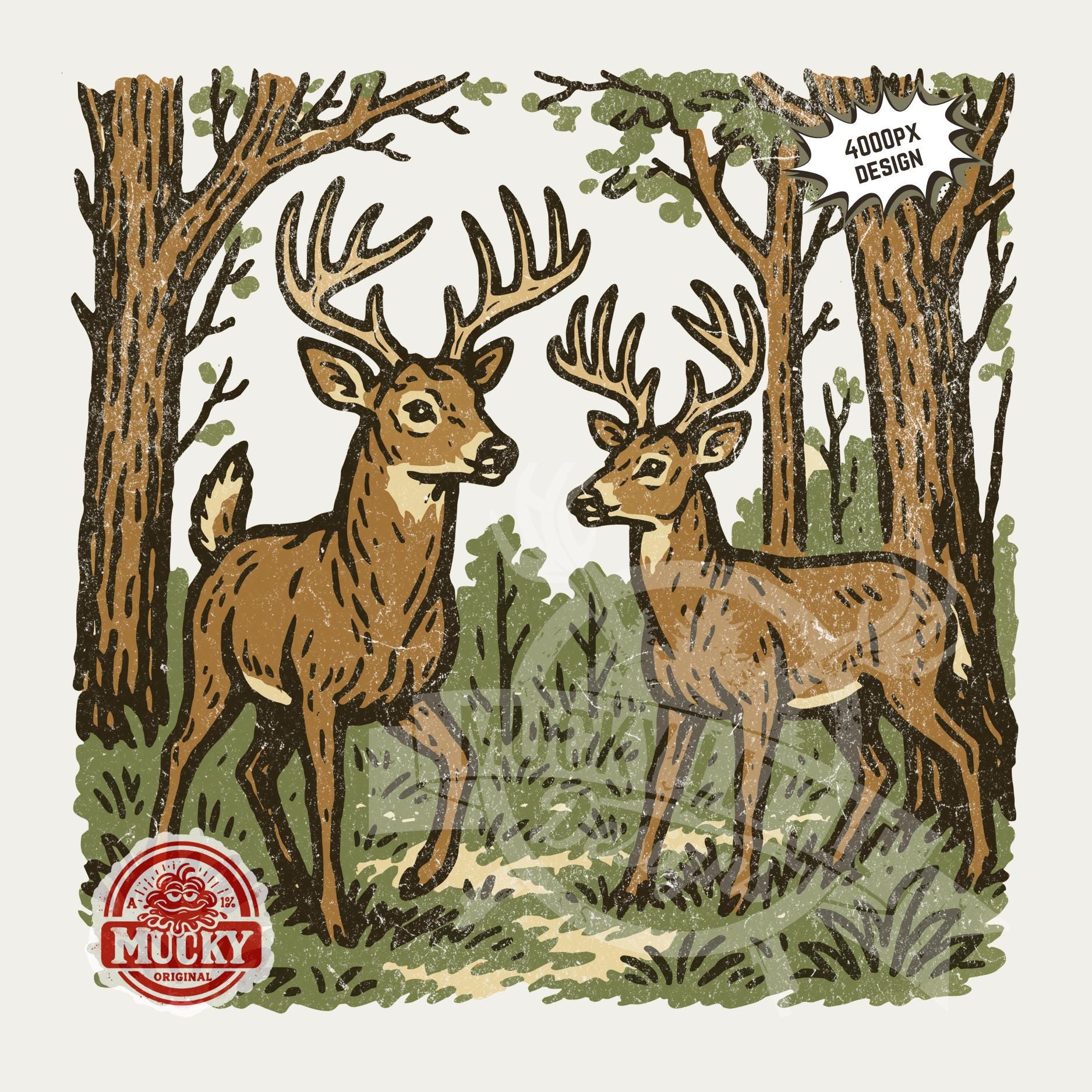 Whitetail Deer PNG: Hunting Design Digital Download, 300 DPI - Etsy