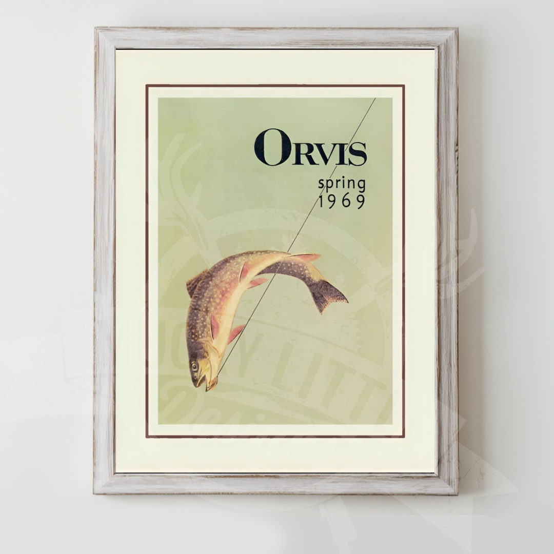 Orvis Poster | Vintage Fishing Print | Vintage Fishing Poster | Fishing ...