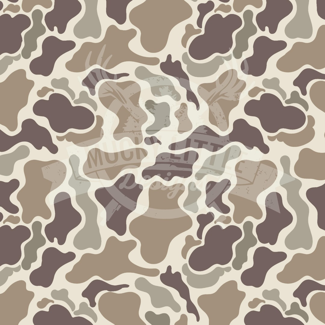 Marsh Old School Camo Seamless Pattern PNG, Duck Hunting Camouflage ...