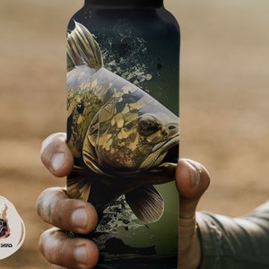 Carp Fishing Sublimation Tumbler Design Download PNG Straight Wrap ...
