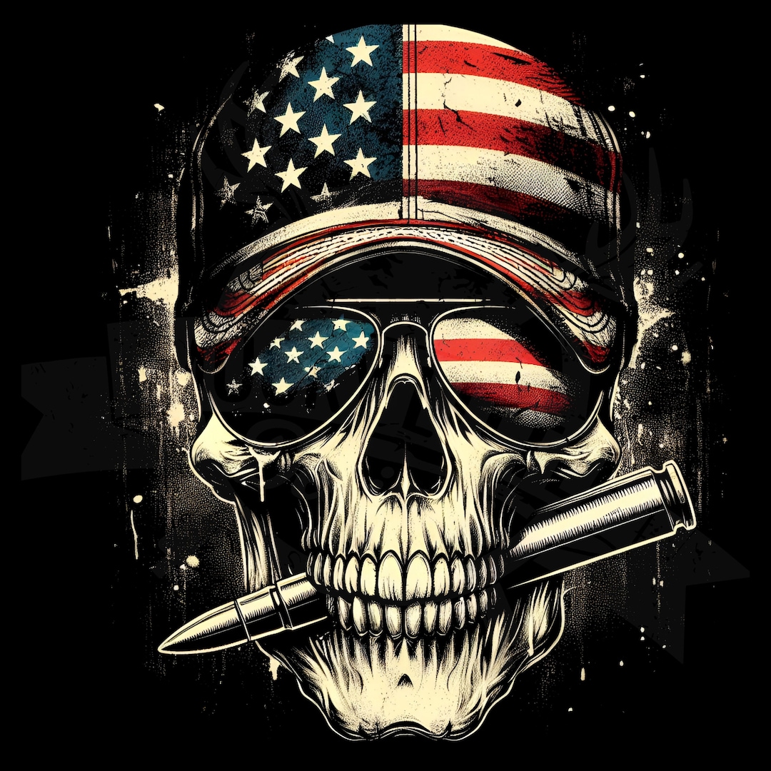 American Badass Skull Sunglasses - Show Your Patriotic Pride | Skull ...