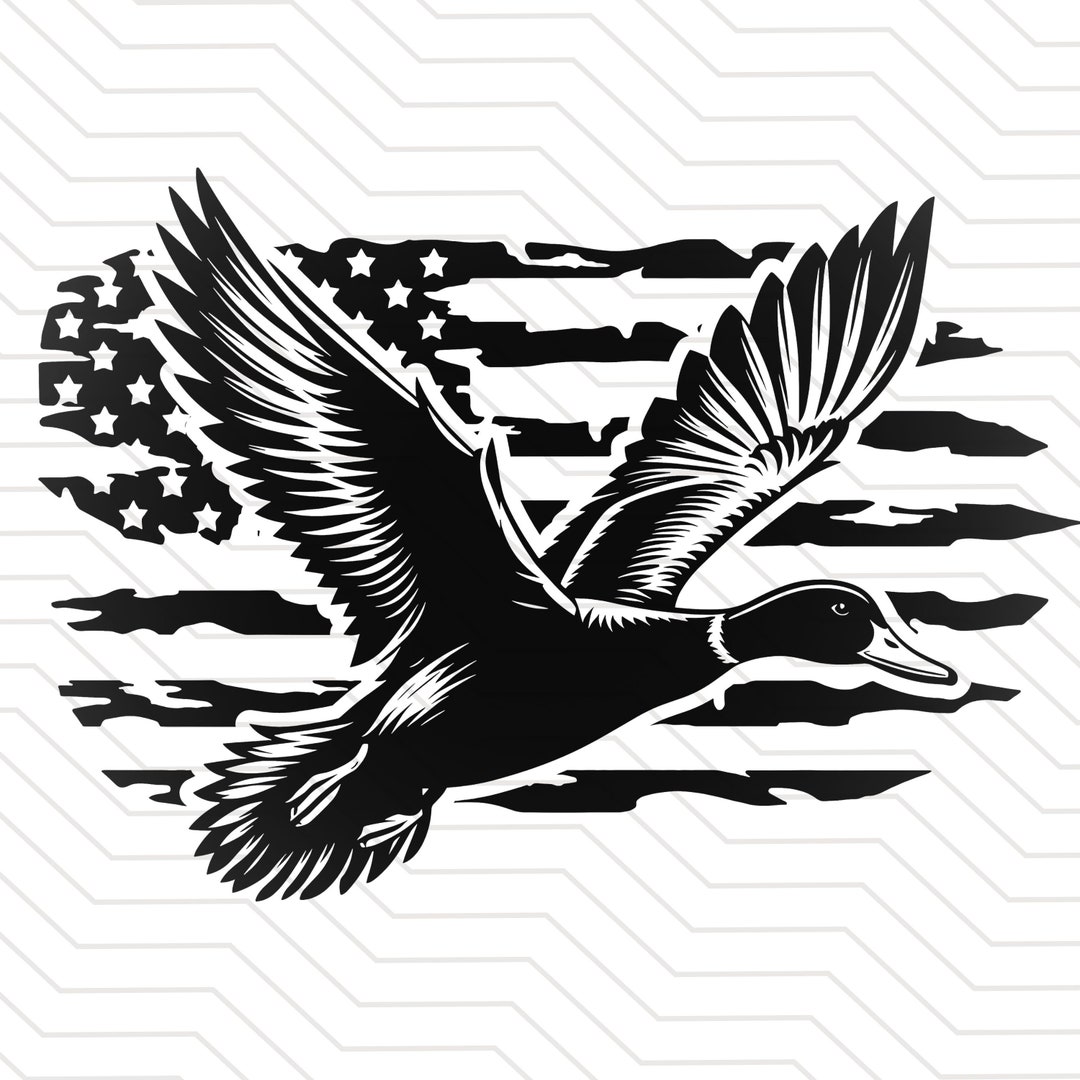 Duck Hunting Svg | Hunting Flag Svg | Hunt Life Svg | Hunting Usa Flag ...
