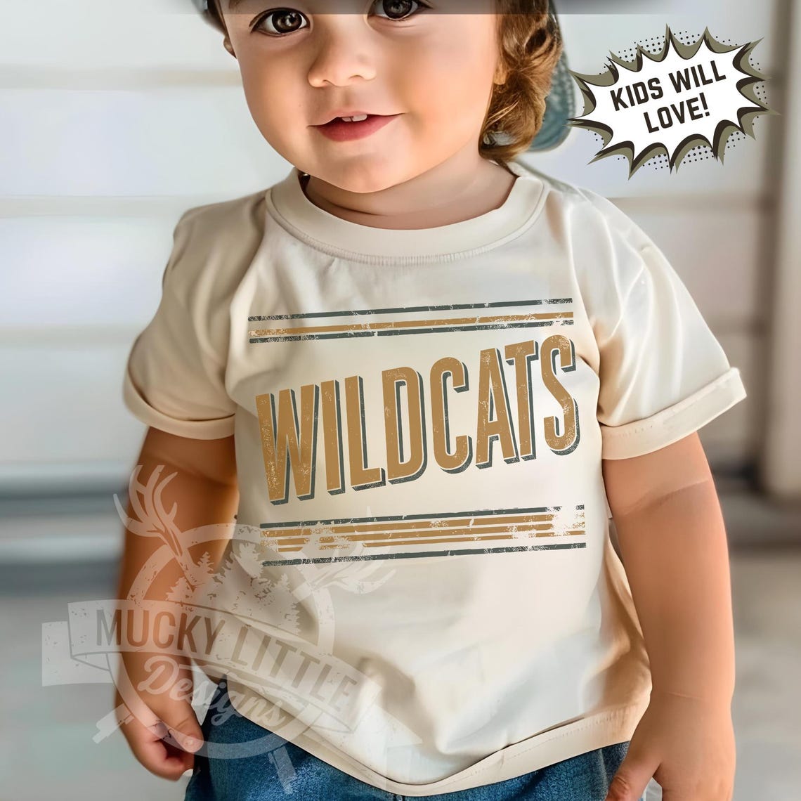 Retro Wildcats Logo PNG: T-shirt Sublimation Design (digital Download ...