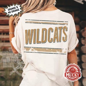 Retro Wildcats Logo PNG: T-shirt Sublimation Design (digital Download ...
