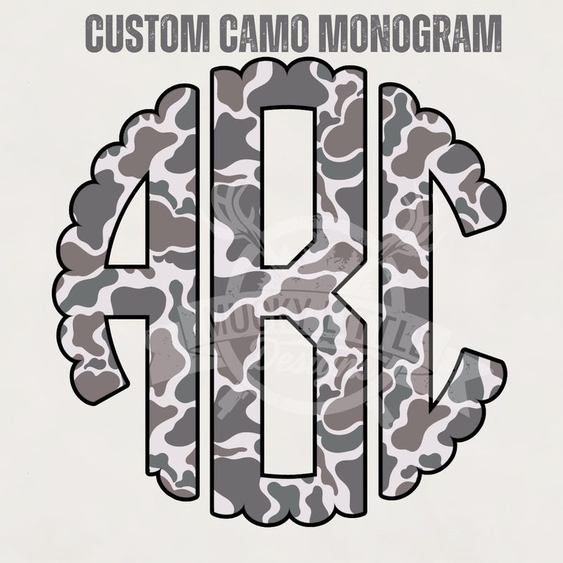Camo Letters - Etsy