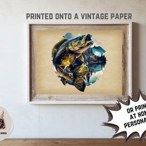 Walleye Fishing Png Jumping Walleye Sublimation Design Transparent ...