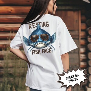 Resting Fish Face Png Funny Catfish Png Fishing Sublimation Catfish ...