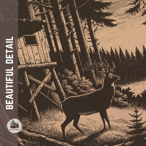 Detailed Deer Blind Svg, Proud Deer Svg, Whitetail Deer SVG, Deer ...