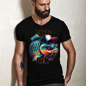 Carp Fishing Png Common Carp Sublimation Design Neon Carp Shirt ...