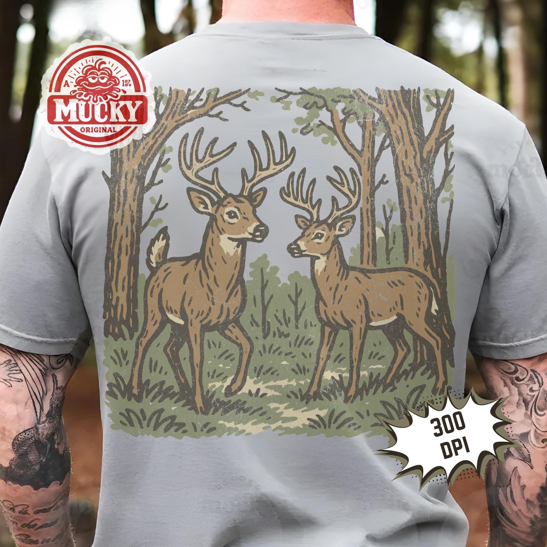 Whitetail Deer PNG: Hunting Design Digital Download, 300 DPI - Etsy