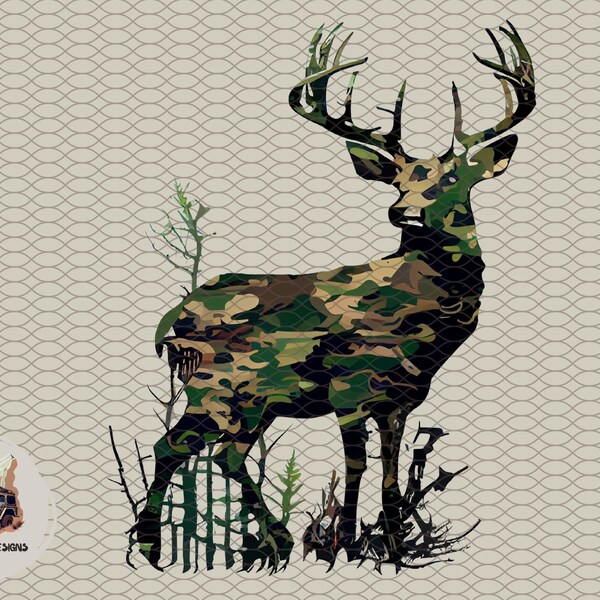 Deer Print - Etsy