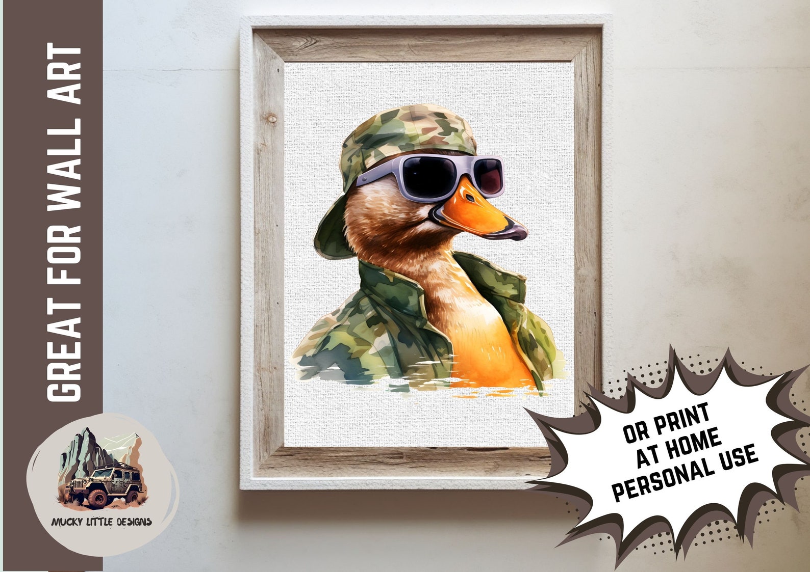 Duck With Backward Hat Digital Duck Sublimation Duck Hunt Png - Etsy
