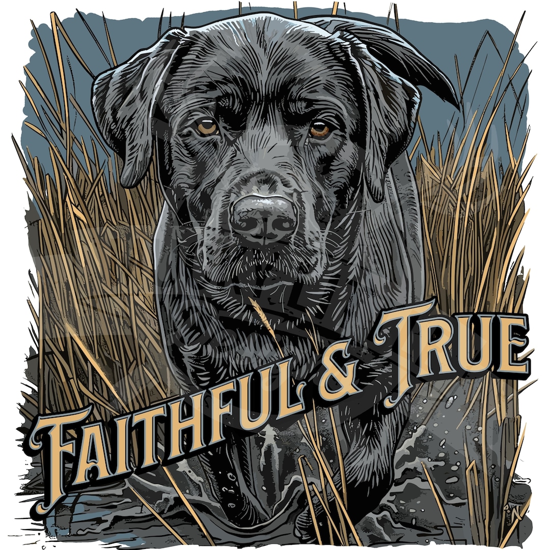 Black Labrador Hunting Dog PNG: Duck Hunt Illustration (digital ...
